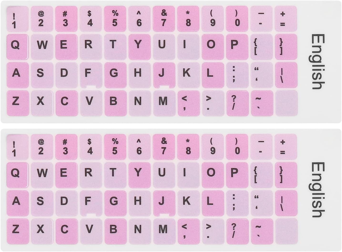 Amazon.com: PATIKIL 2Pcs Universal English Keyboard Stickers ...