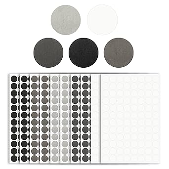 960pcs Self-Adhesive Screw Hole Covers Stickers 15mm Textured PVC Screw ...