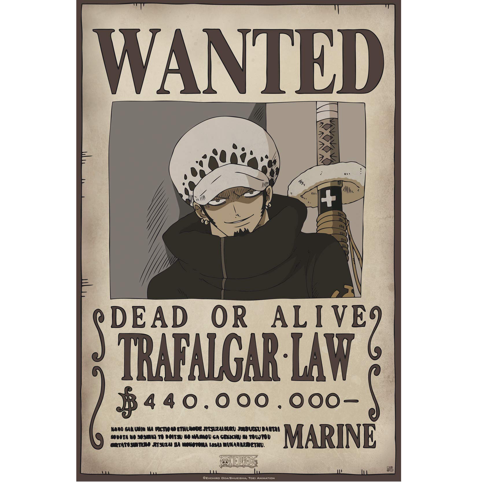 Trafalgar Law Wanted Poster