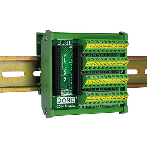 Snapklik.com : DIN Rail Mount Screw Terminal Block Breakout Module Board For ESP32-DevKitC