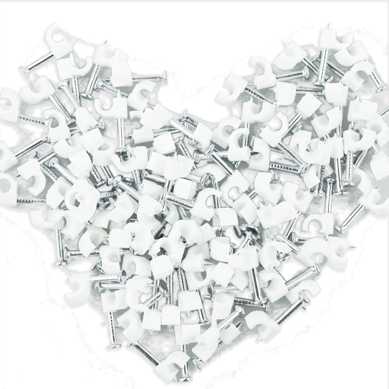 3mm Round Cable Clips 100pcs Assortment Cable Holder Management Wire ...