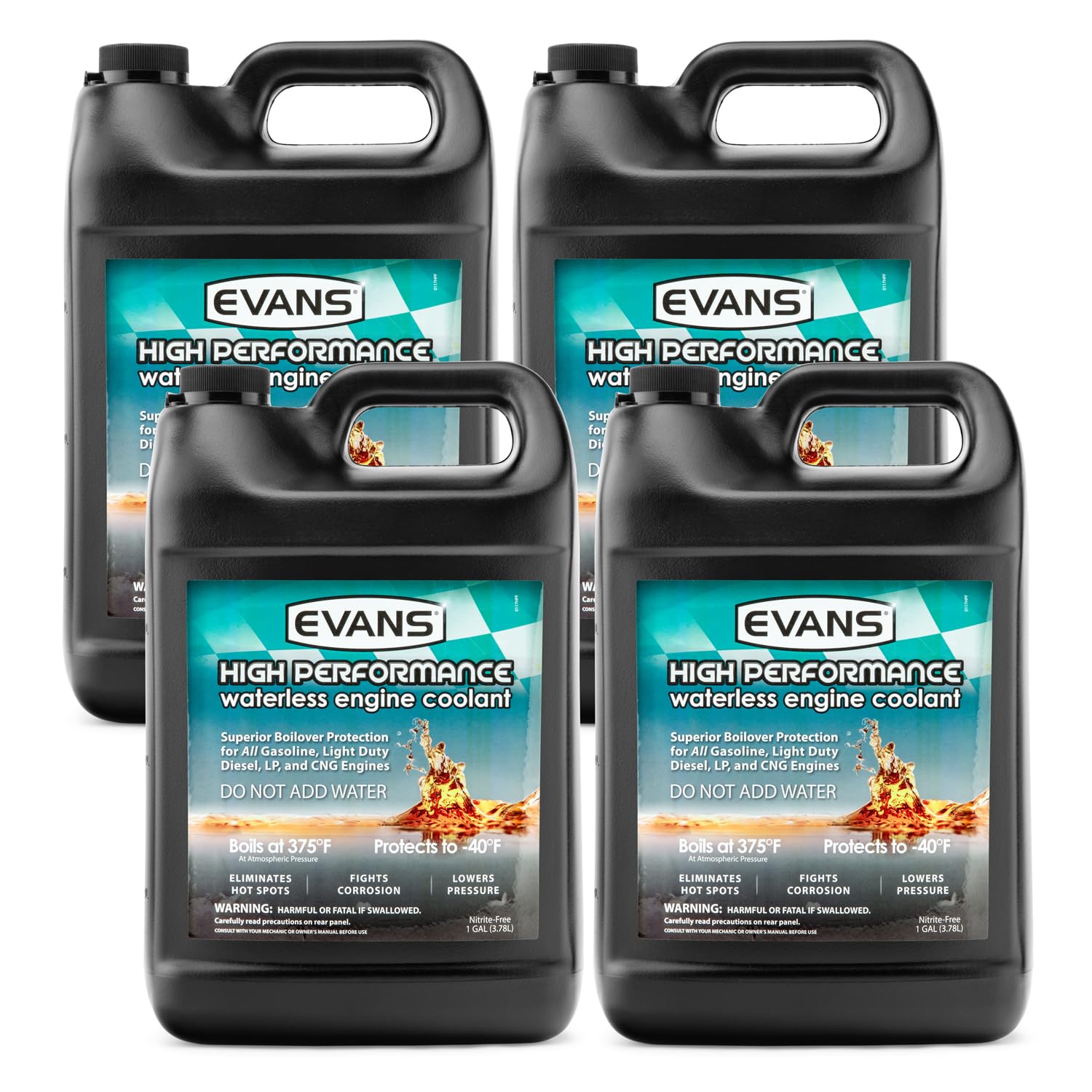 Evans Coolant Heavy Duty Evans Waterless Coolant Bundle – 4 Gal Coolant ...