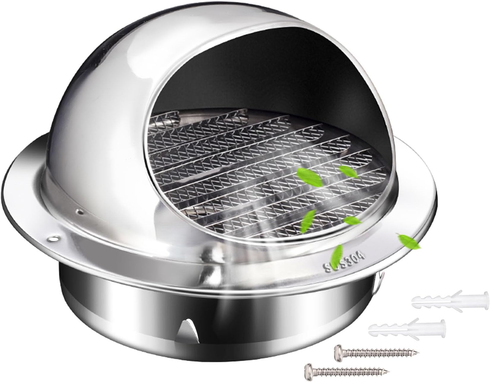 A-KARCK Wall Vent Cover 4 inch 304 Stainless Steel, Waterproof Wall ...