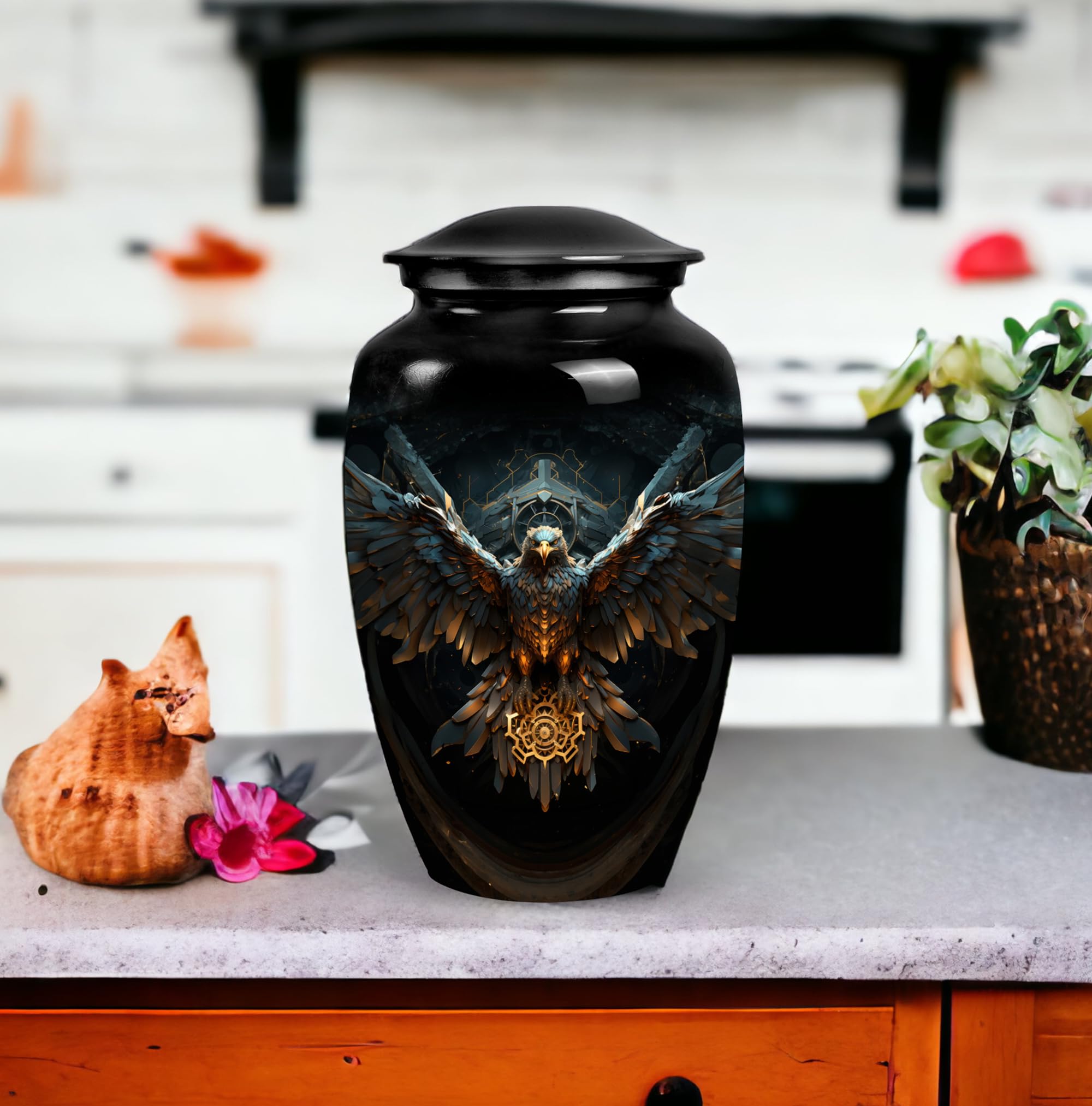 Snapklik.com : Eagle Guarding The Soul Gate Urn For Adult Ashes ...