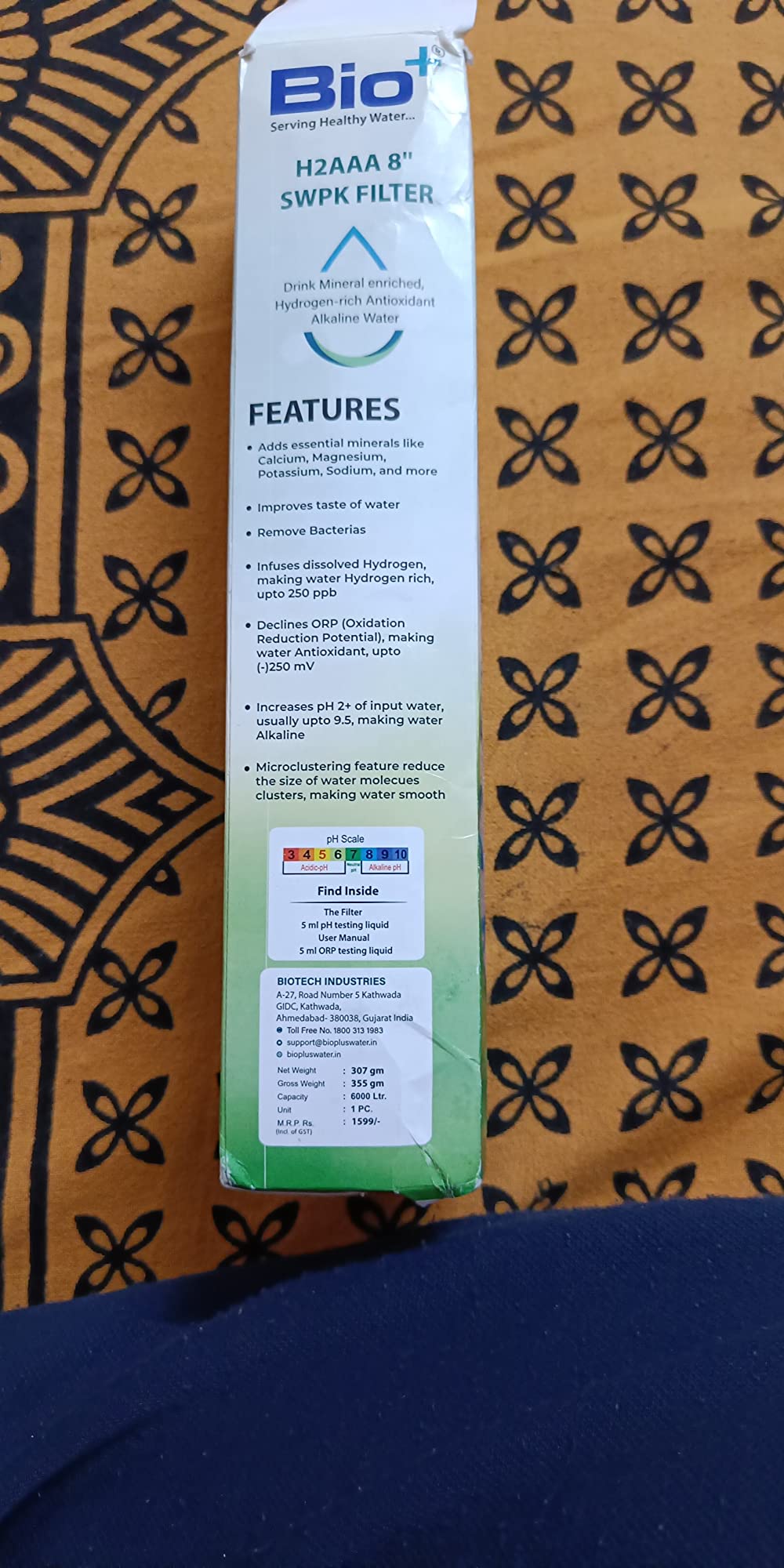 Bioplus 8" Alkaline and mineral water Filter Cartridge for Ro water ...