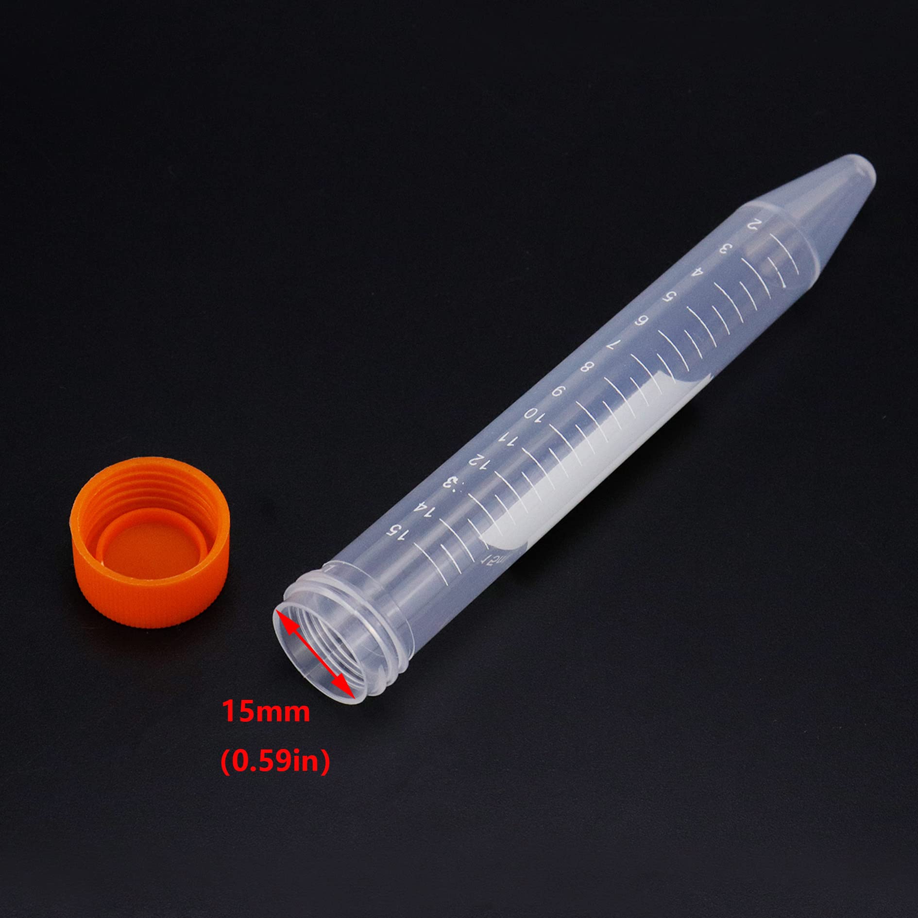 Snapklik.com : Antrader Centrifuge Tubes 15mL,Conical Tubes Sterile 50 PCS