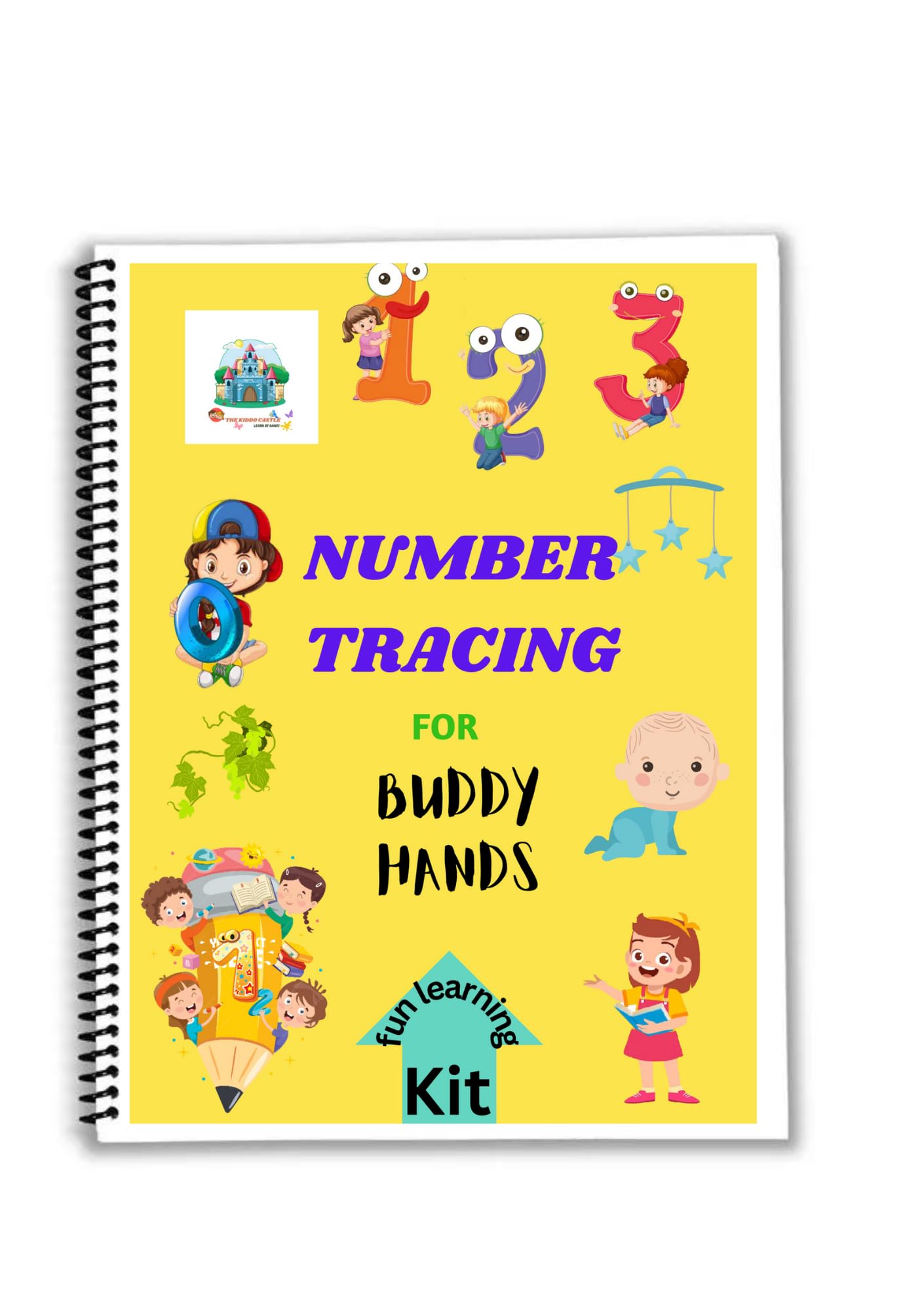 Buy The Kiddo Castle Number Tracing Activity Book for Kids, Numeric Fun ...