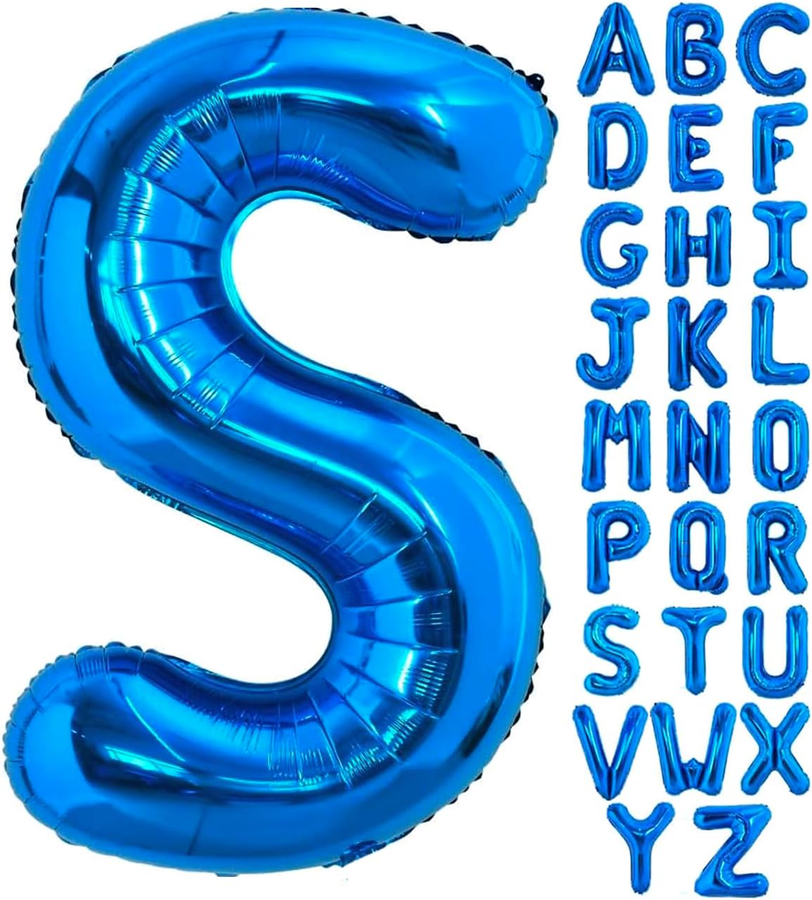 Amazon.com: 40 Inch Blue Letter S Balloons Alphabet S Letter Balloons ...