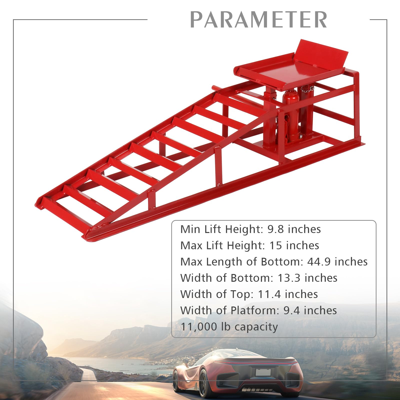 Snapklik.com : TBAPFS 5 Ton 2 Pack Hydraulic Car Ramp Elevator 10000 ...