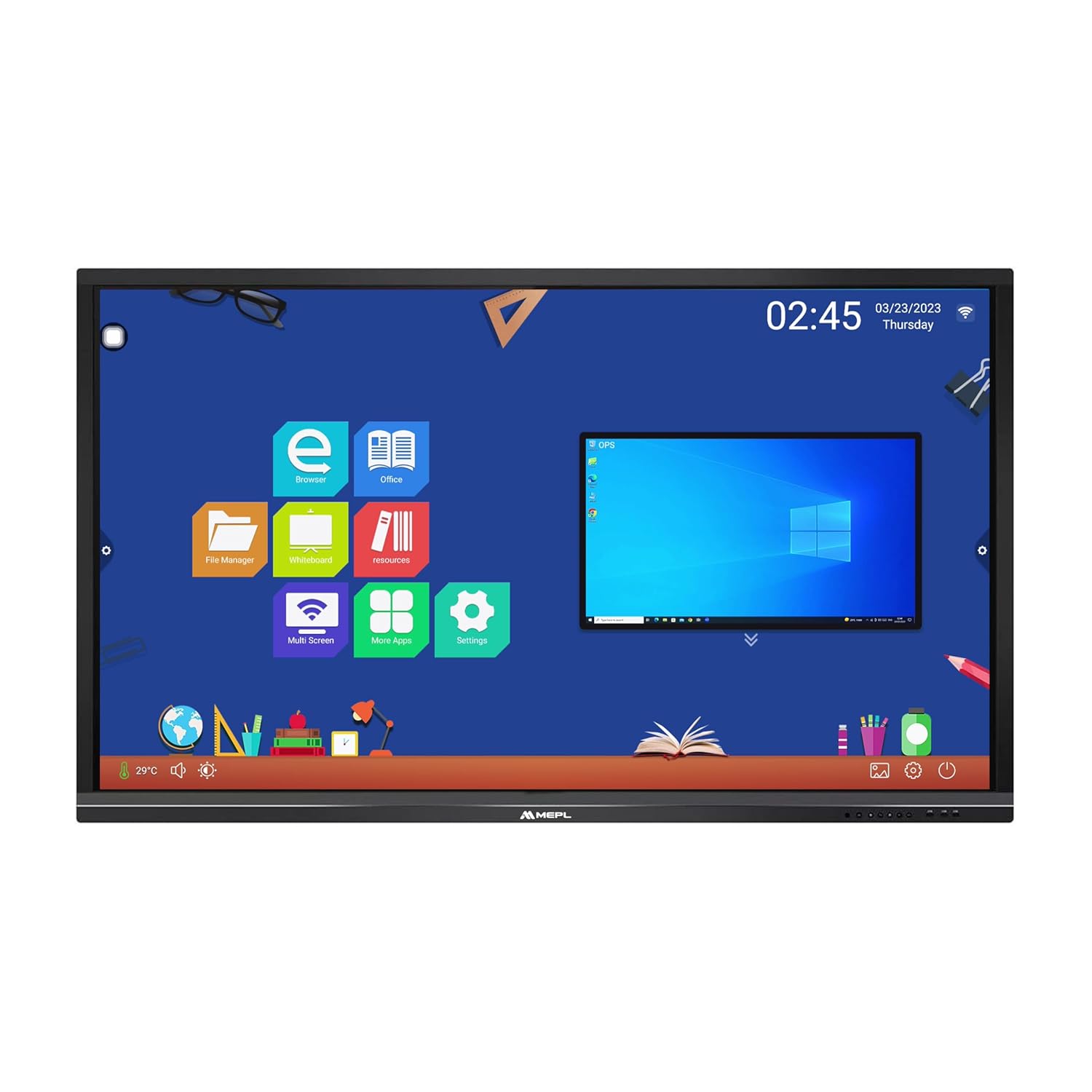 MEPL 98 Inch Android 14 Smart Interactive Flat Panel (ADPM) Digital ...