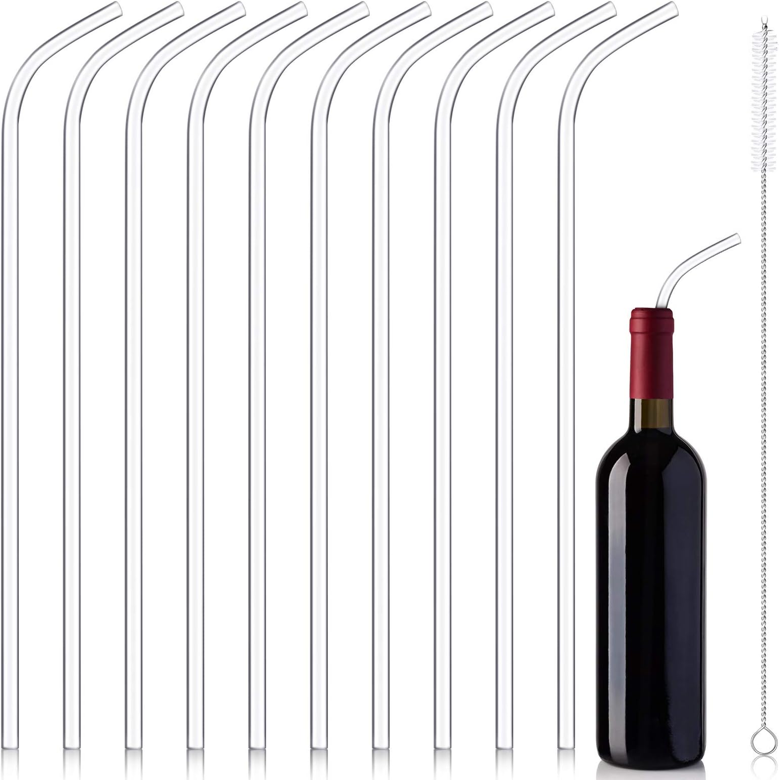 Amazon.com: Reusable Wine Bottle Straws - Pack of 6 - Includes Straw ...