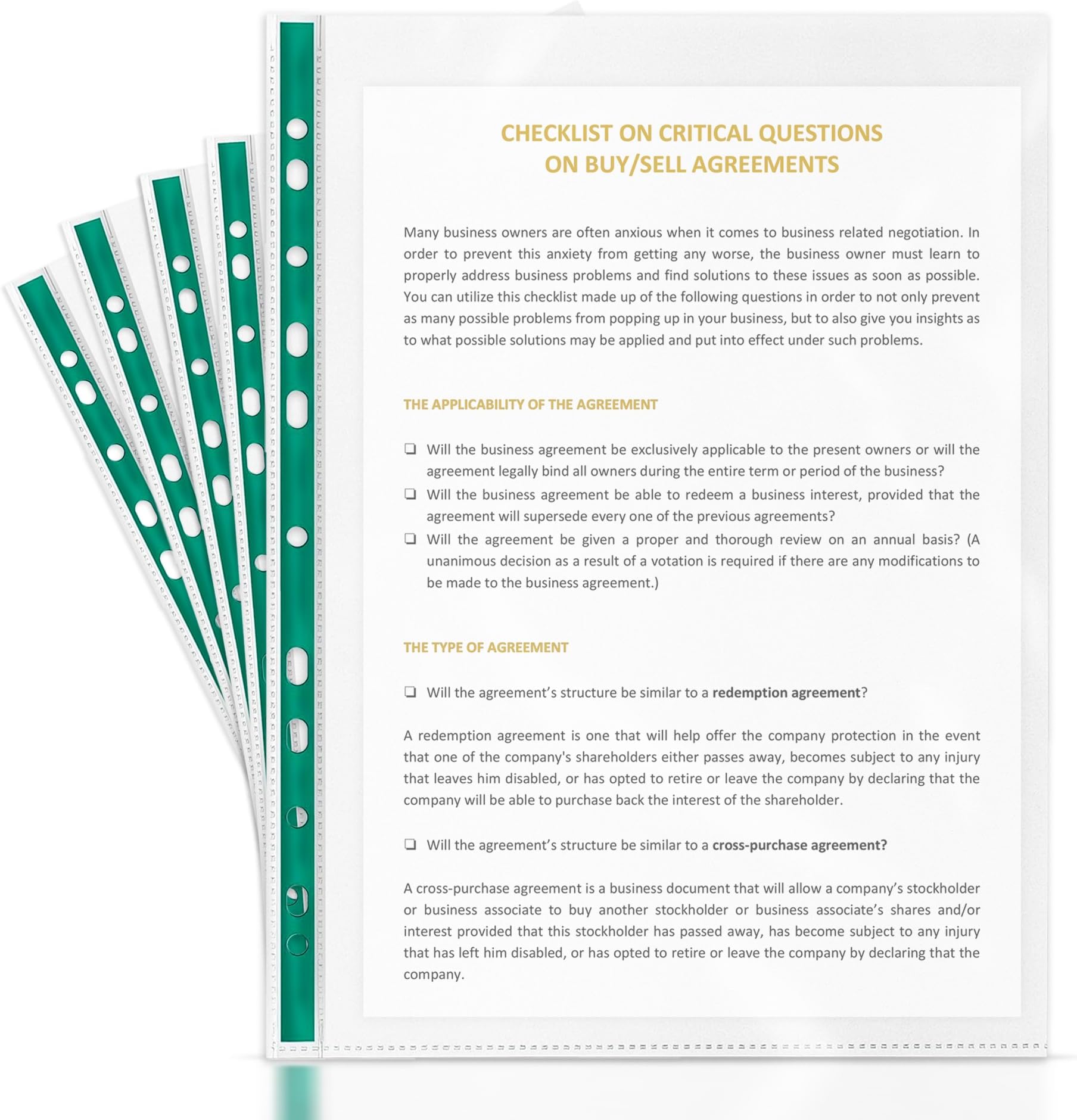 50 Pack of A4 Large Extra Capacity Strong Plastic Poly Punch Pockets ...