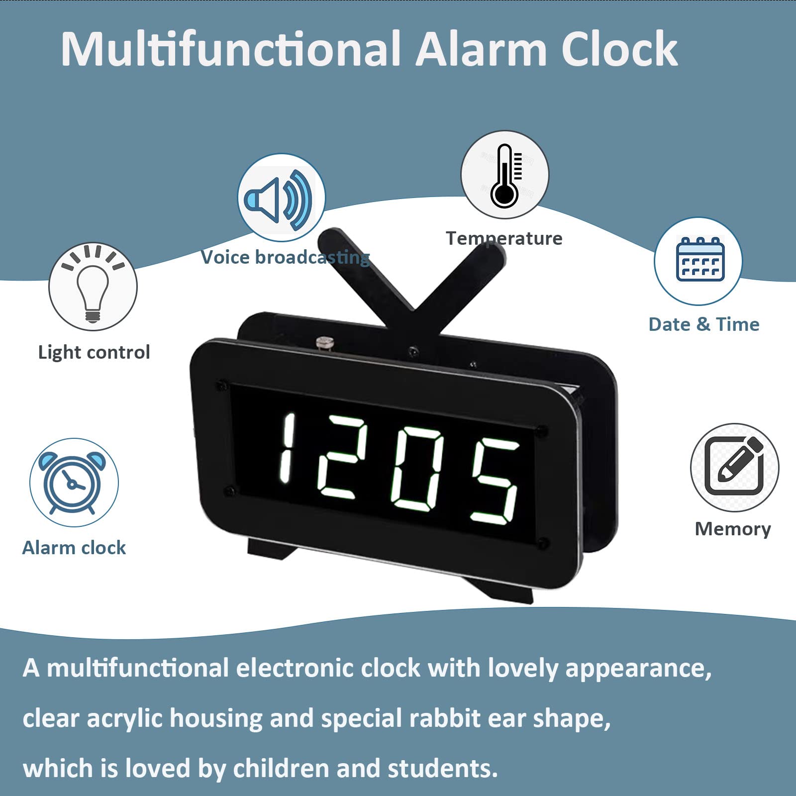 Snapklik.com : GeekLJT DIY Electronic Voice Clock Kit 4-Digit Digital ...