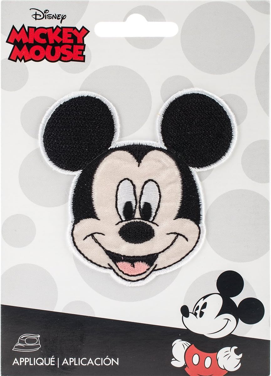 Amazon.com: Mickey Mouse Face Patch Disney Mascot Character Craft ...