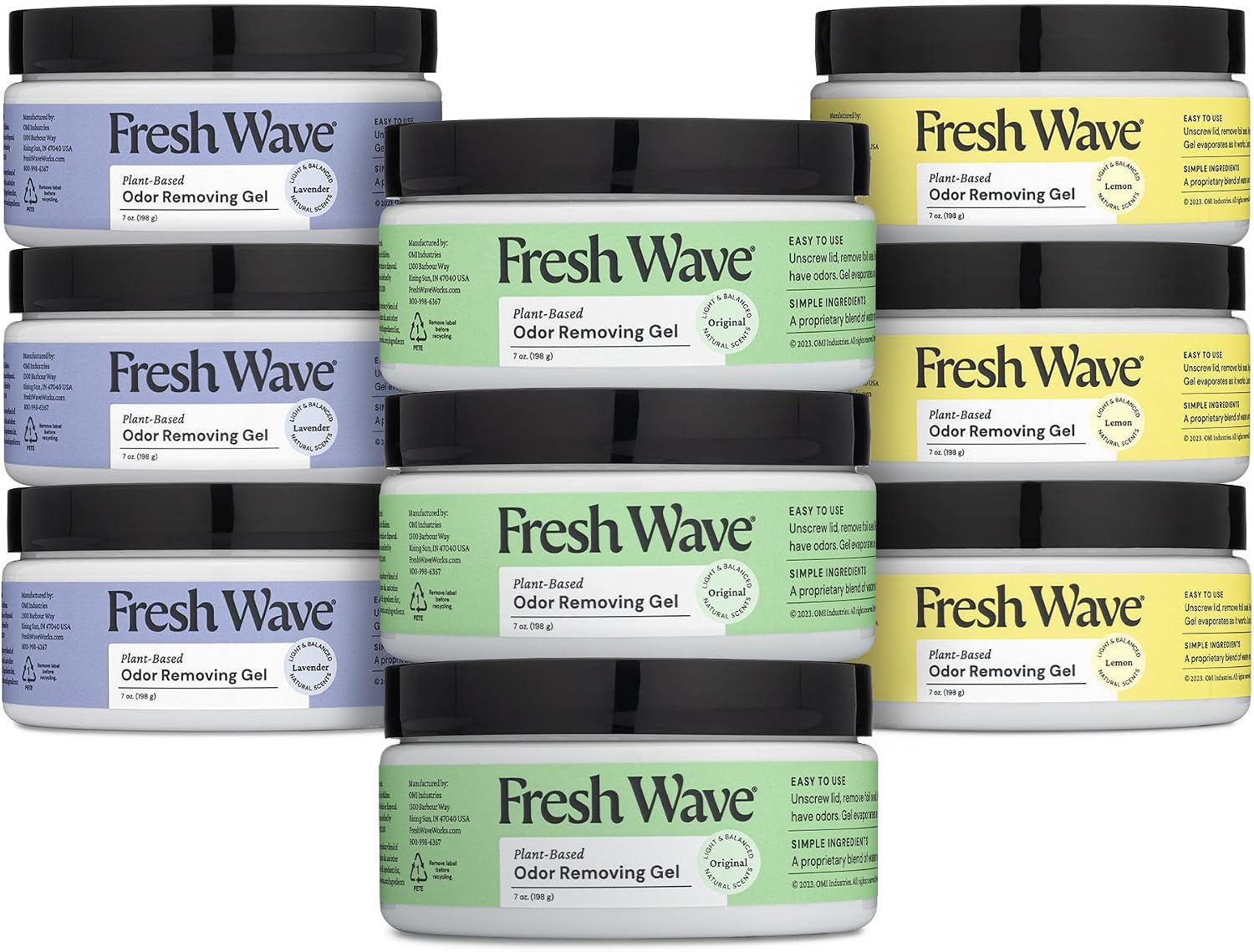 Amazon.com: Fresh Wave Odor Removing Gel Bundle: Variety 9pk 7oz Gels ...