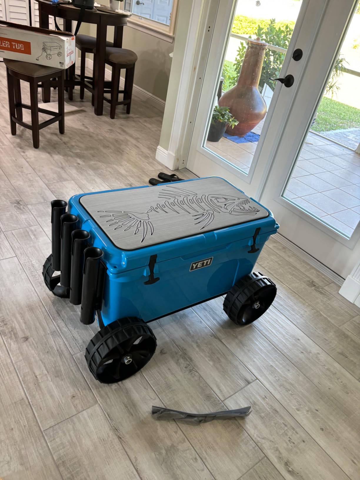 Amazon.com : Cart for Yeti 65QT Cooler Tug for Camping, The Beach, a ...