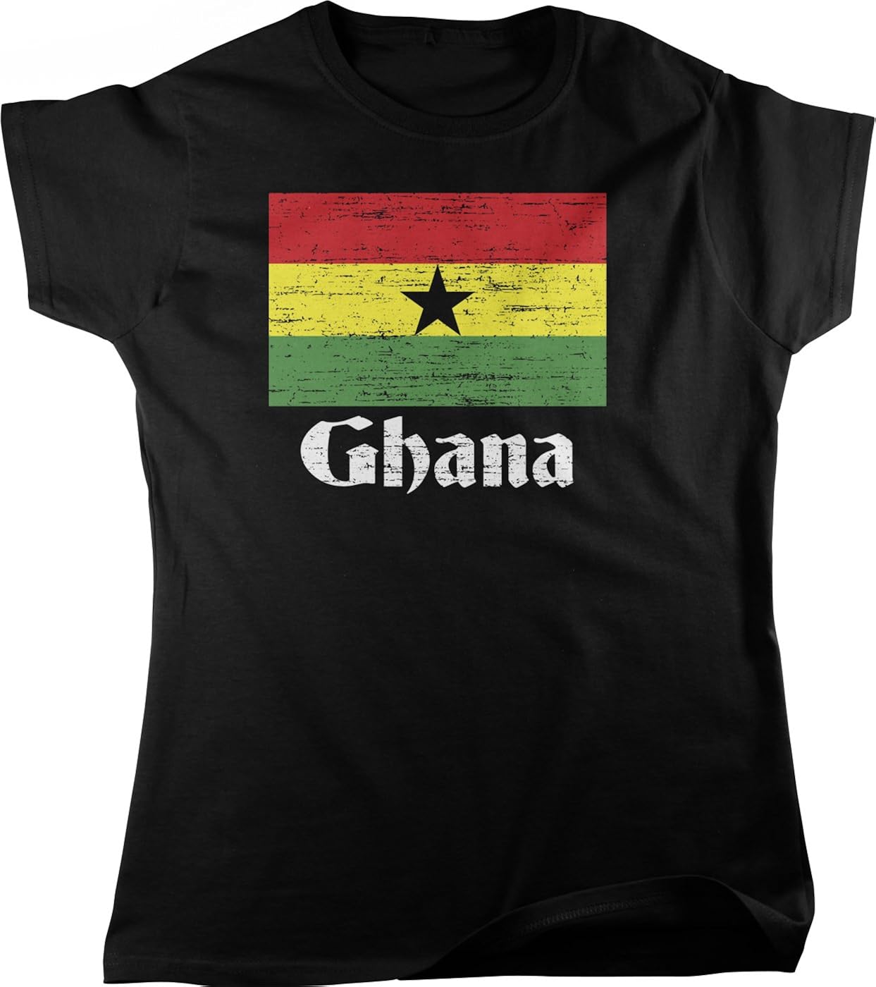 Amazon.com: Hoodteez Flag of Ghana, Ghana Pride, Ghanaian Flag Women's ...