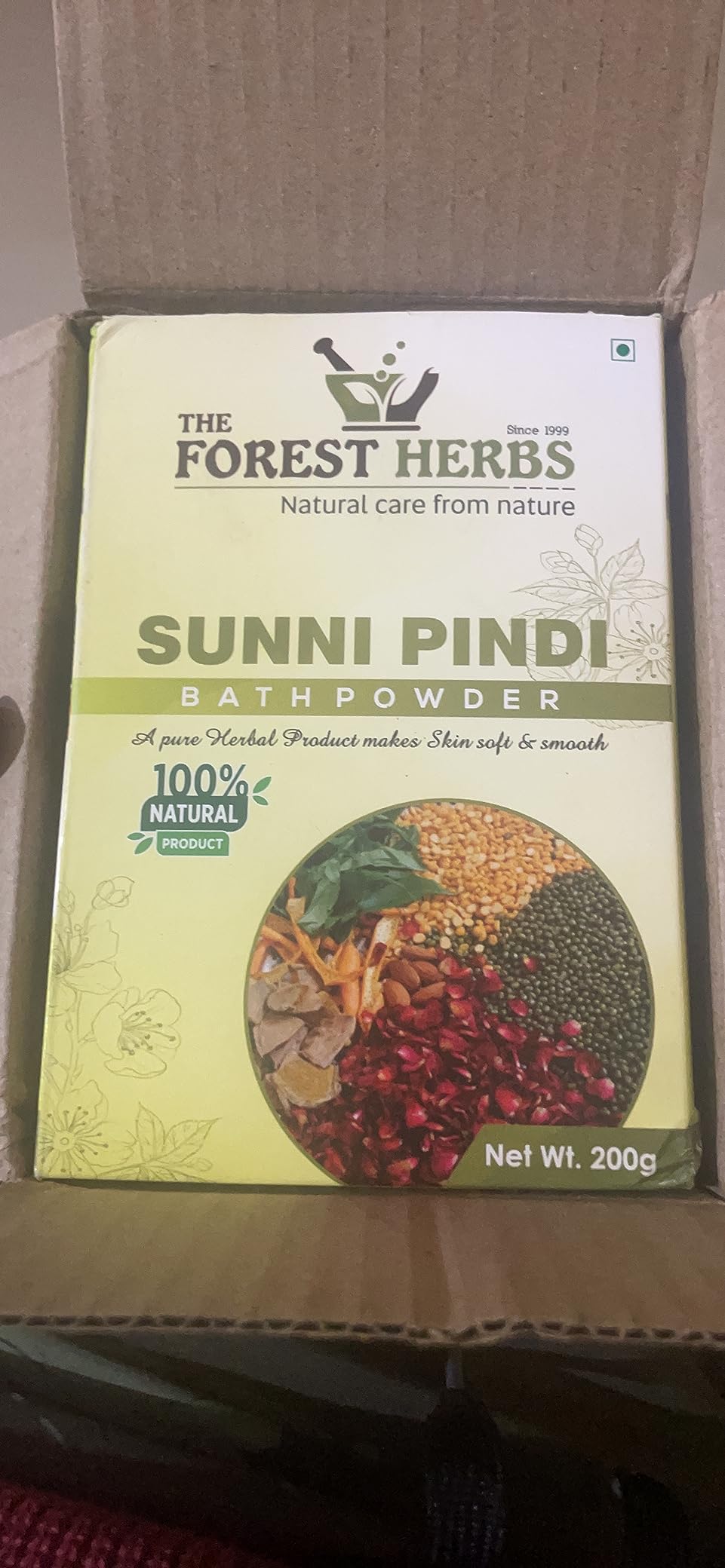 The Forest Herbs Natural Care From Nature Sunnipindi Herbal Bath Powder ...