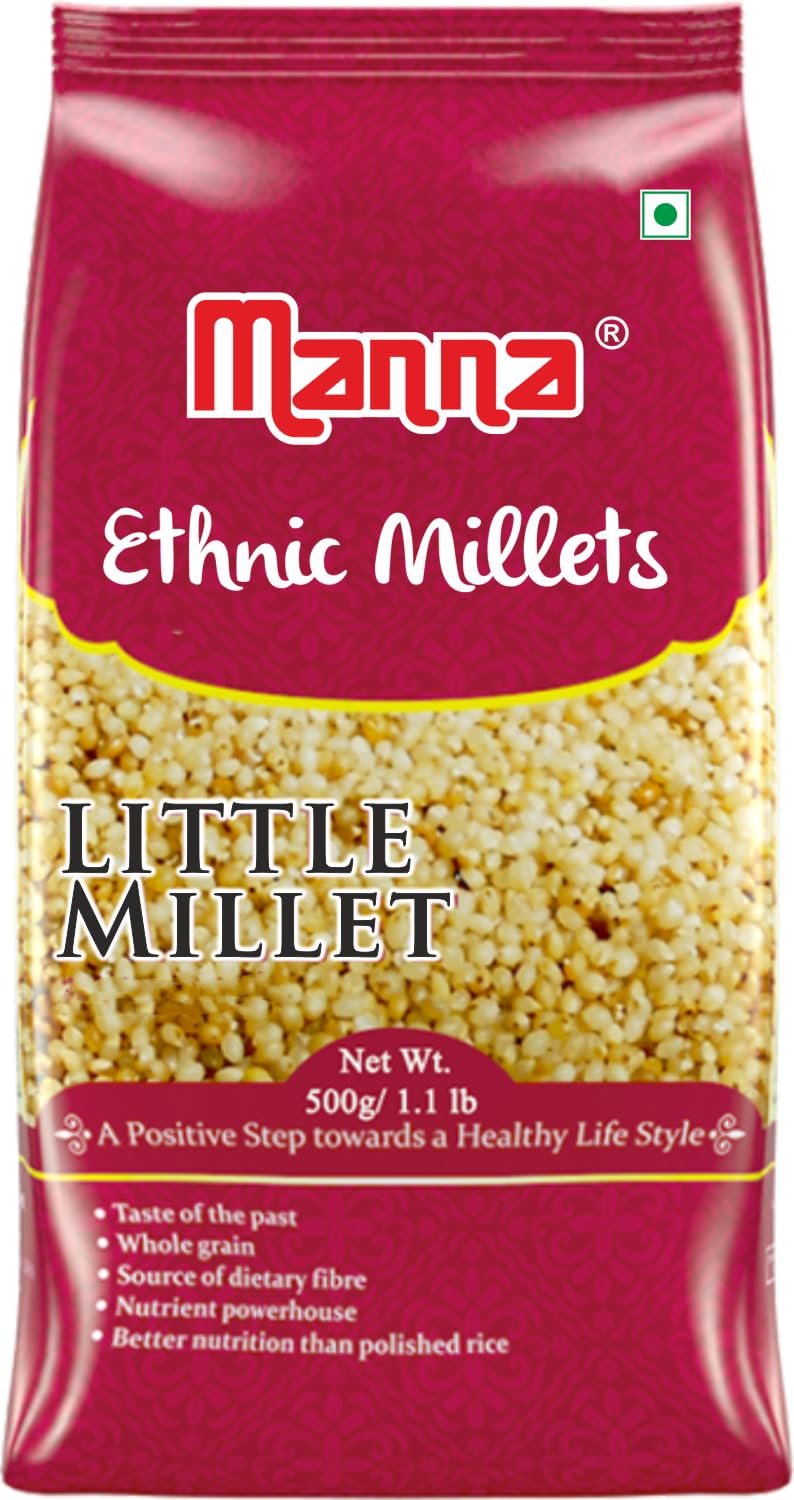 Amazon.com : Manna Little Millet 500g Natural Grains Unpolished (Kutki ...