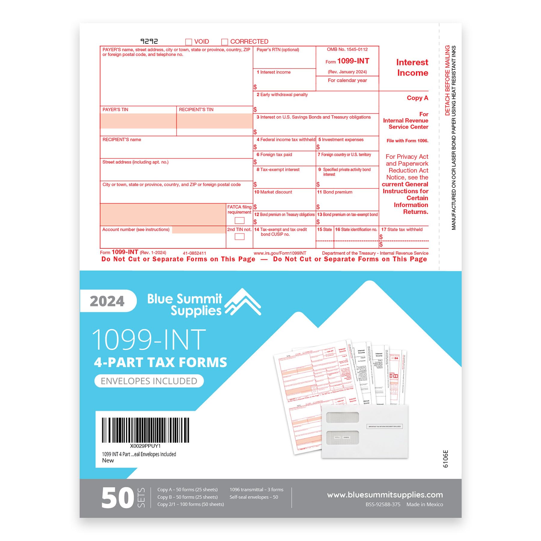 1099 Int Form 2024 6 1099 Int Images, Stock Photos, 3D Objects,