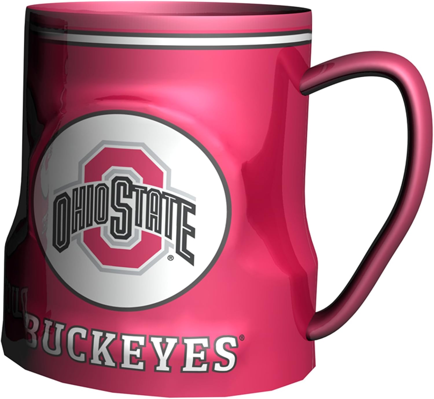 Amazon.com : NCAA Ohio State Buckeyes Sculpted Game Time Coffee Mug, 18 ...
