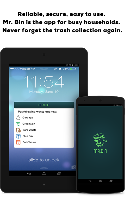 Mr. Bin - Trash Pickup Reminder - App on Amazon Appstore