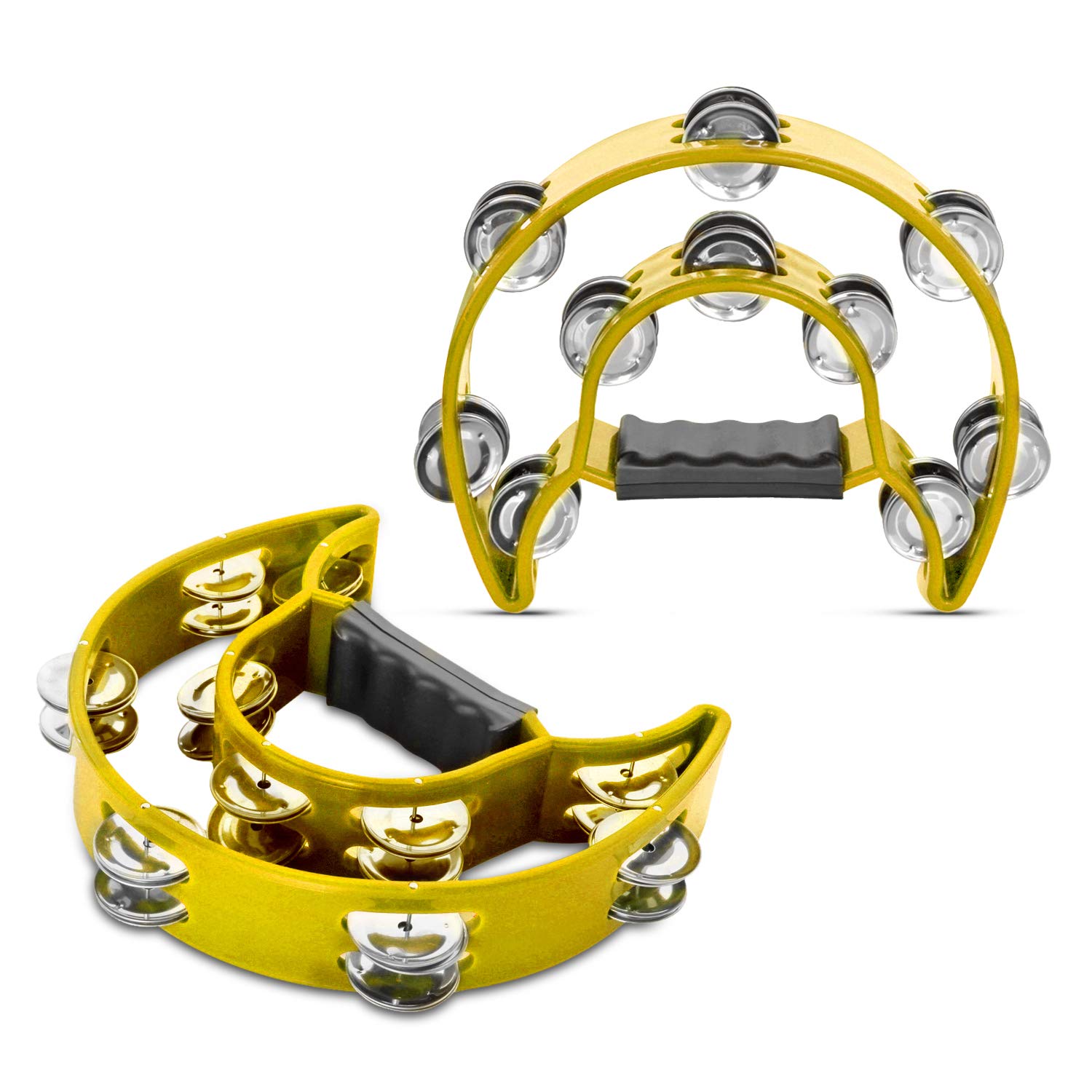 Snapklik.com : Flexzion Tambourine Metal Half Moon Musical Instruments ...