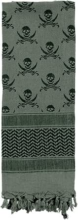 Amazon.com: Rothco Skulls Shemagh Tactical Desert Keffiyeh Scarf ...