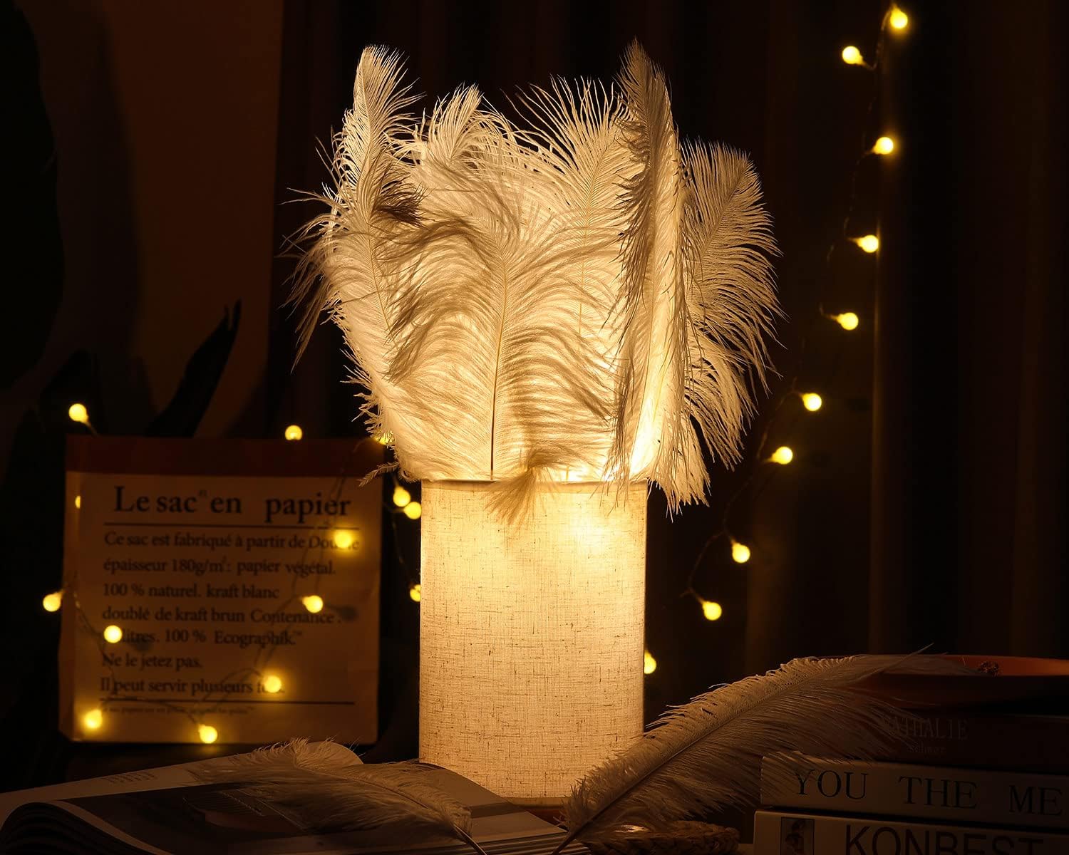 YAKRUNA 30 plumas de avestruz blancas para centros de mesa para bodas ...