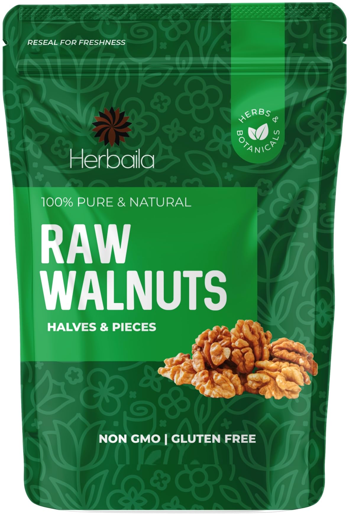 Amazon.com : Walnuts Halves and Pieces 1LB, Chopped Walnuts, Premium ...