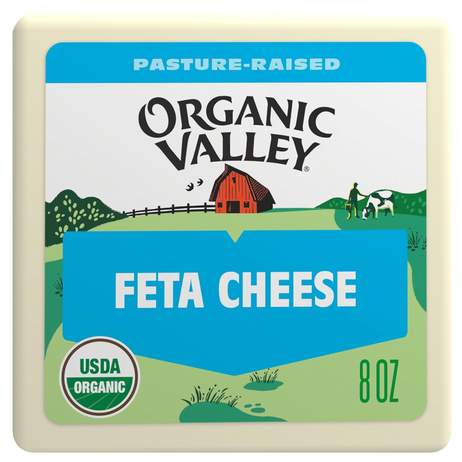 Amazon.com: Organic Valley Greek Style Organic Feta Cheese Block ...