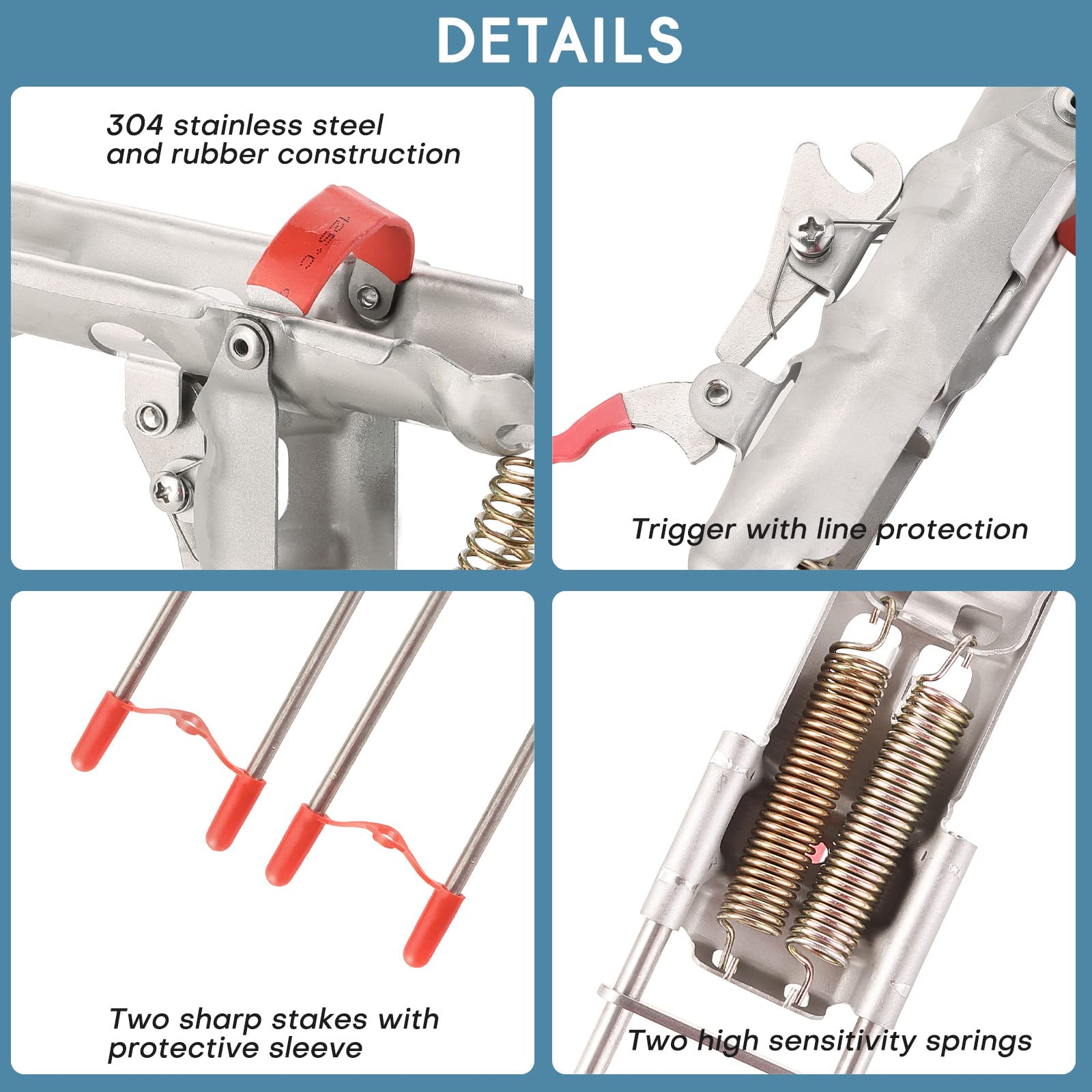 Snapklik.com : Weyleity Automatic Spring Fishing Rod Holder 2 Pack ...