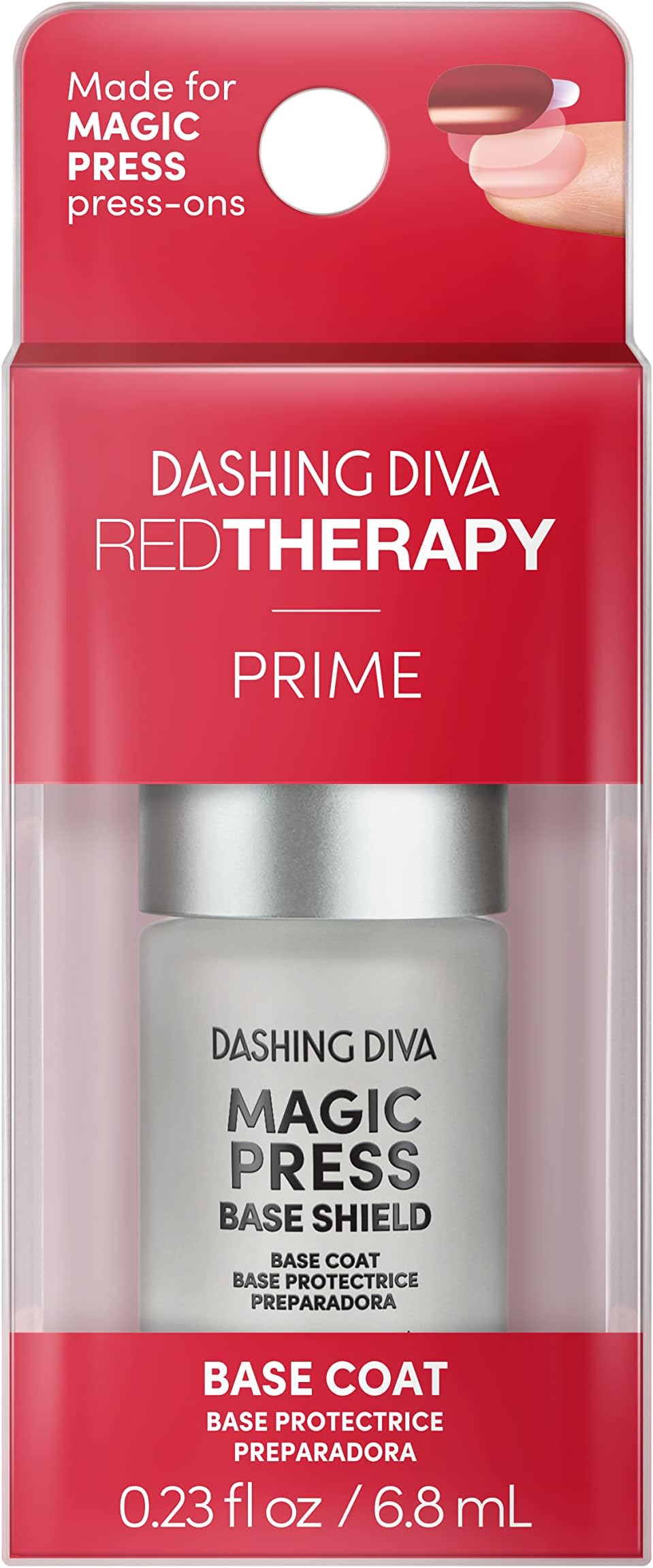 Amazon.com: Dashing Diva Red Therapy Gloss Base Seal - Protective Base ...