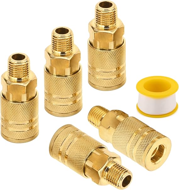 SILATU 1/4 Air Hose Fittings - 1/4 Inch Quick Connect Air Hose Fitting ...