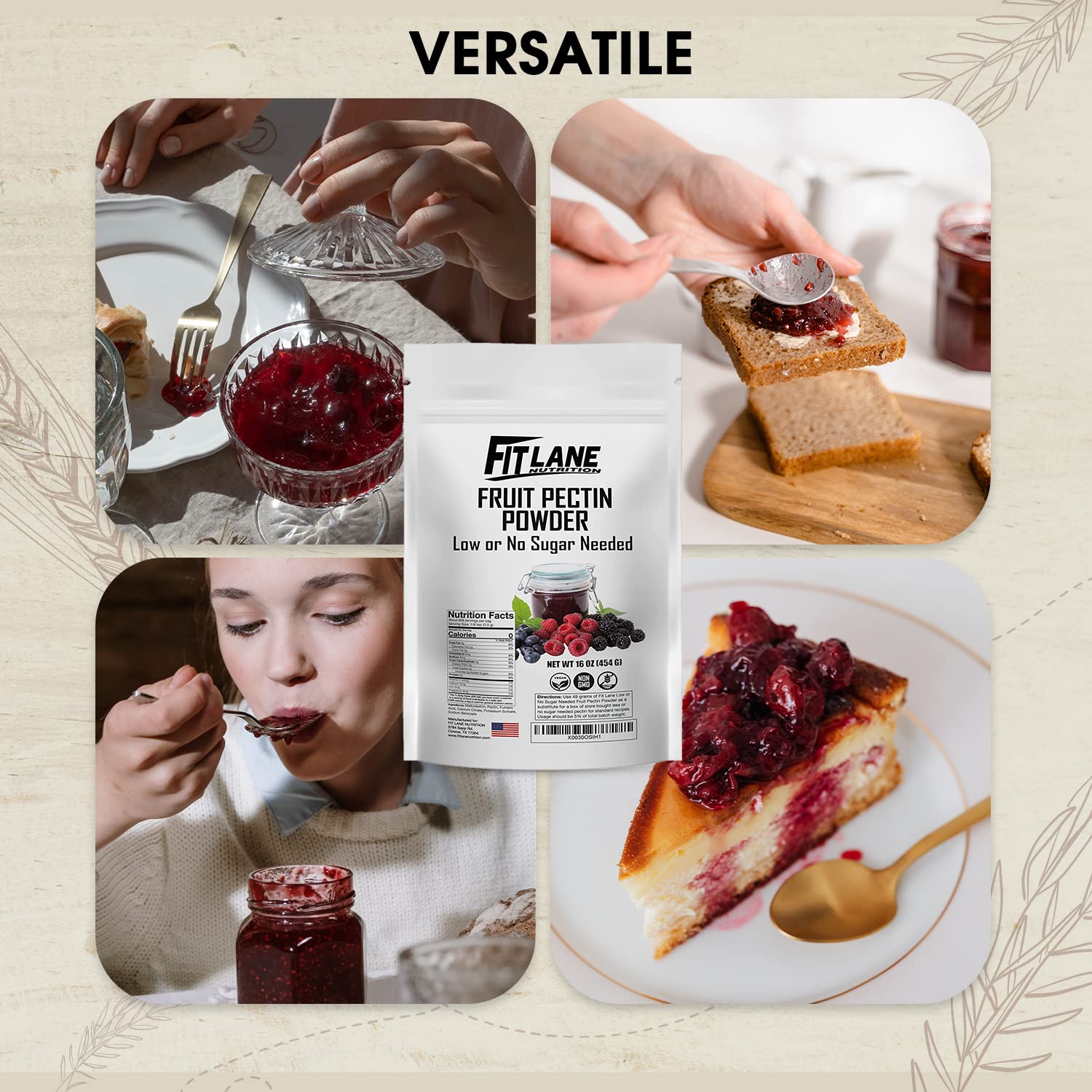 Snapklik.com : Low Sugar Pectin For Canning Jam And Jellies Natural ...