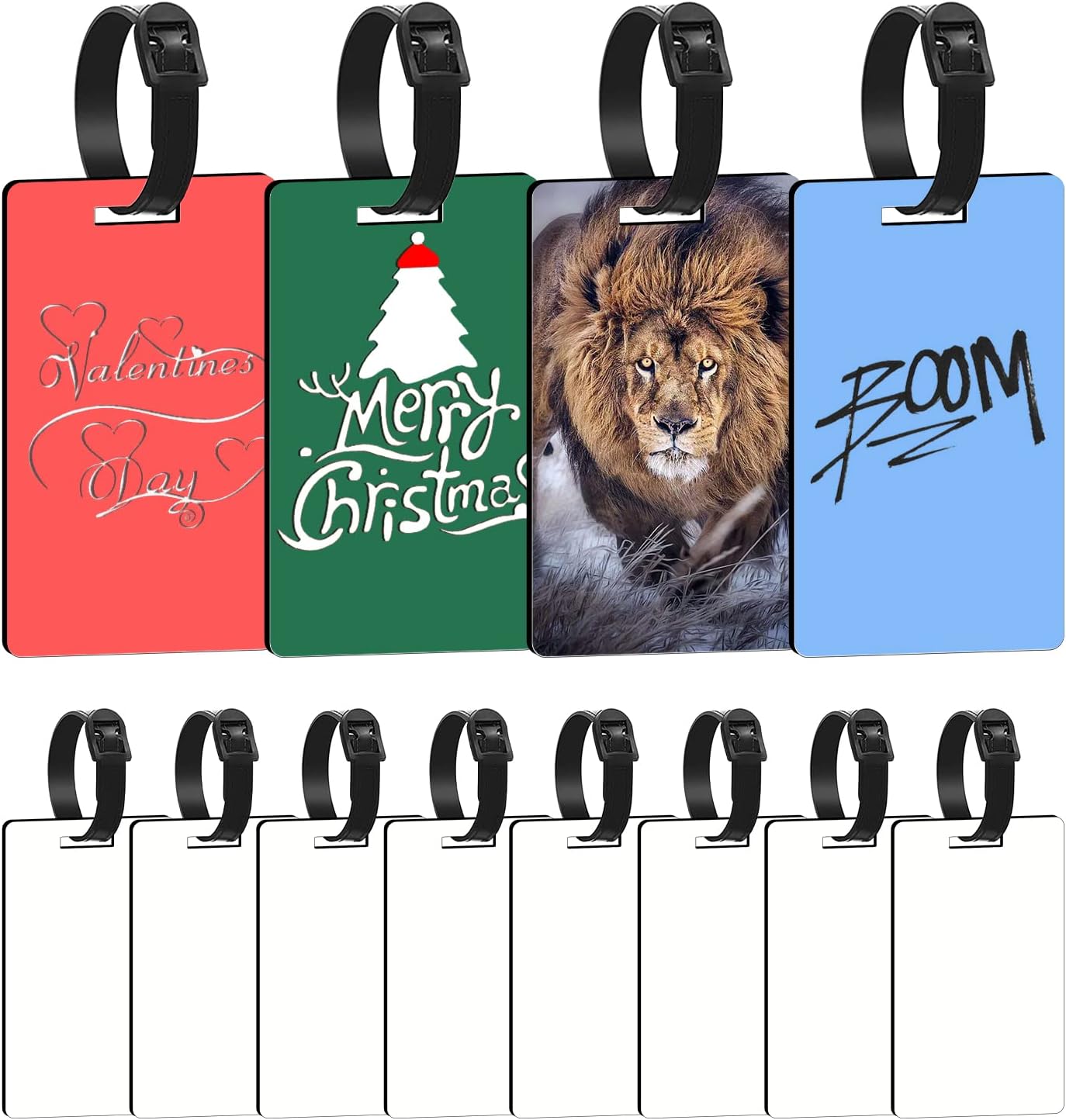 Amazon.com: Sublimation Blank Luggage Tags with Strap, White Blank MDF ...