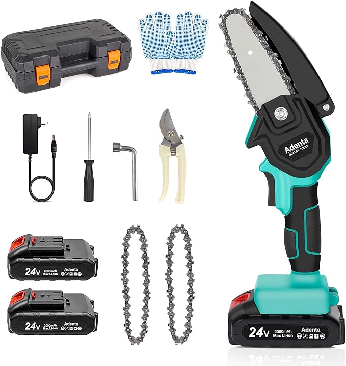 Amazon.com : Mini Chainsaw Cordless, 4-Inch Electric Handheld Chainsaw ...