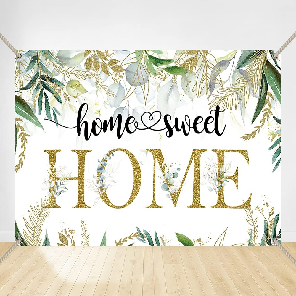 Amazon.com : Leyiyi 5x3ft Home Sweet Home Backdrop Rustic Housewarming ...