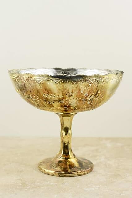 Amazon.com: gold compote vase