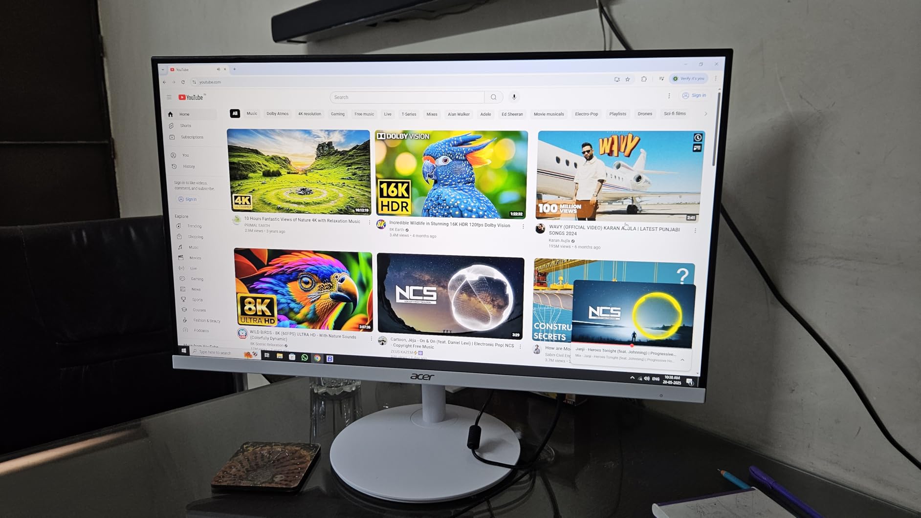 Acer SA272 G0 27 Inch Full HD IPS Ultra Slim (7.2mm Thick) Backlight ...