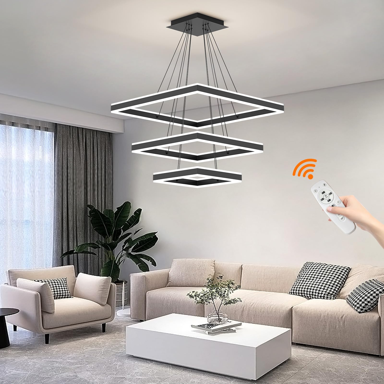 Square Led Modern Pendant Lighting