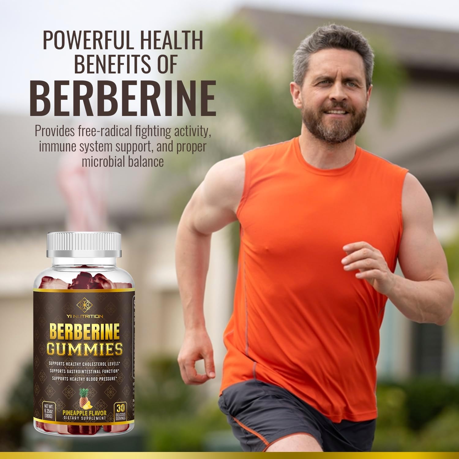 Yi Nutrition Gomitas de berberina HCl – Apoya niveles saludables de colesterol, control de peso ...