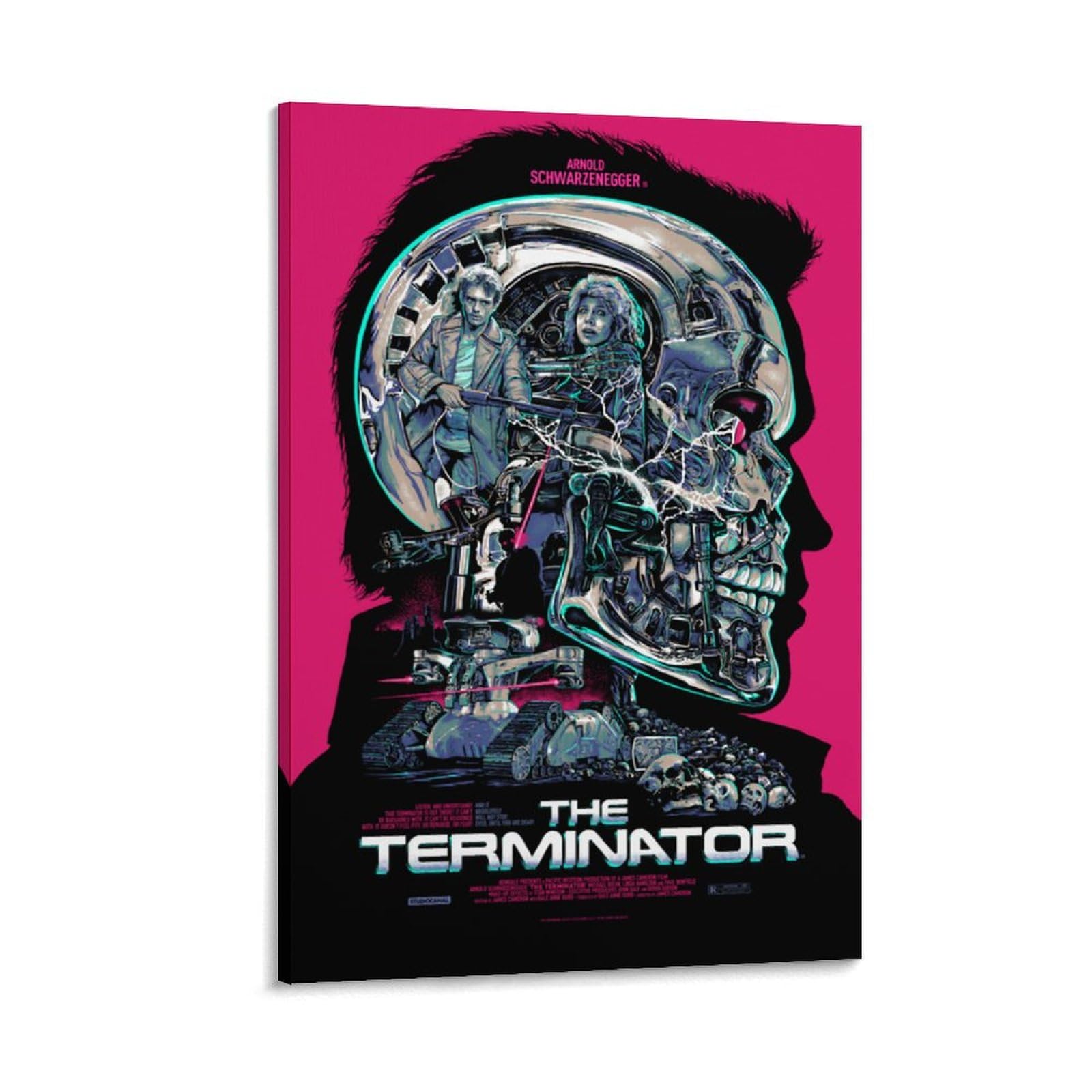 El Cartel Artístico De Terminator Terminator Movie Poster Black Wall