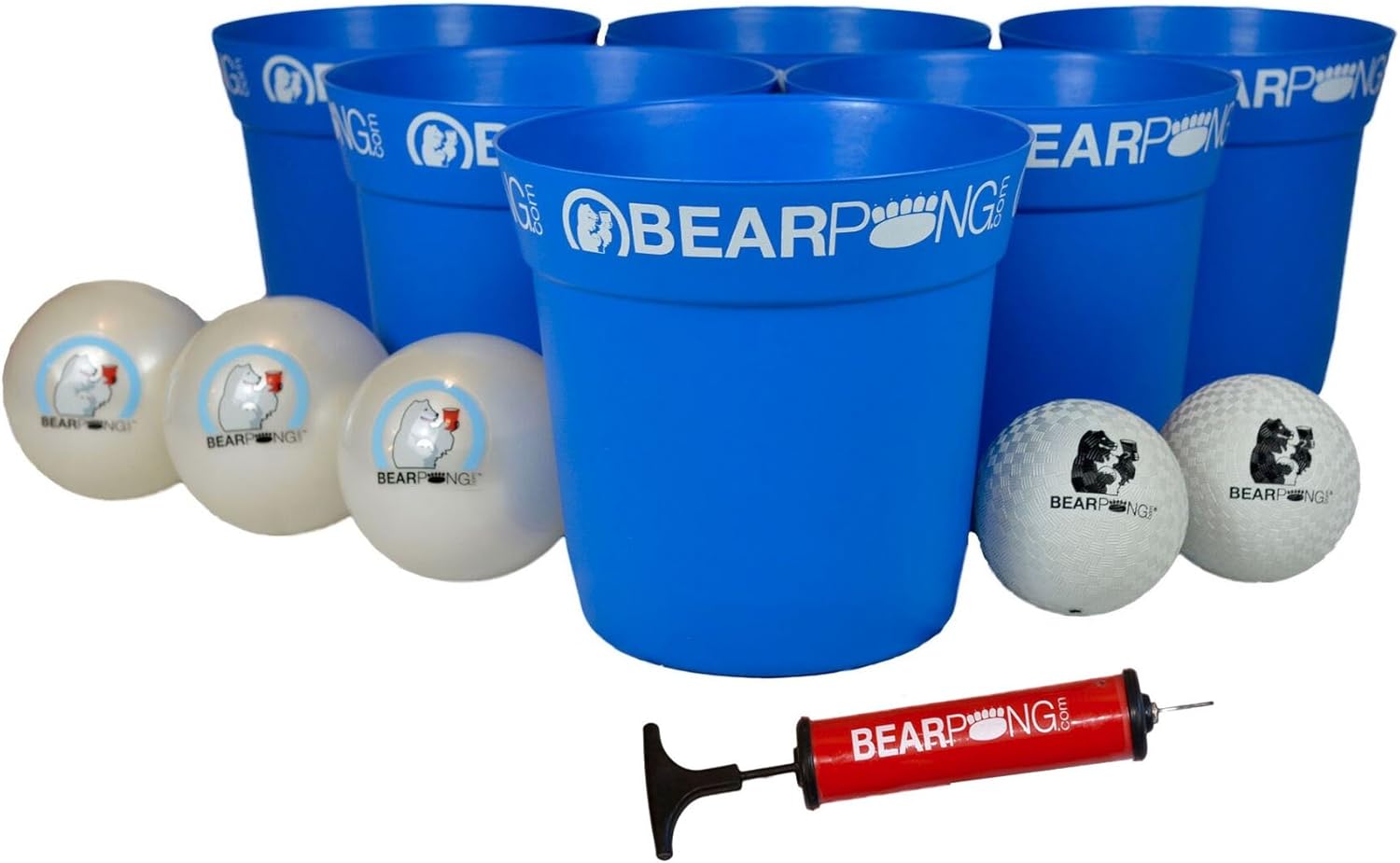 Amazon.com: Bearpong Deluxe Game Set: 12 BEARPONG Buckets, 3 BEARPONG ...