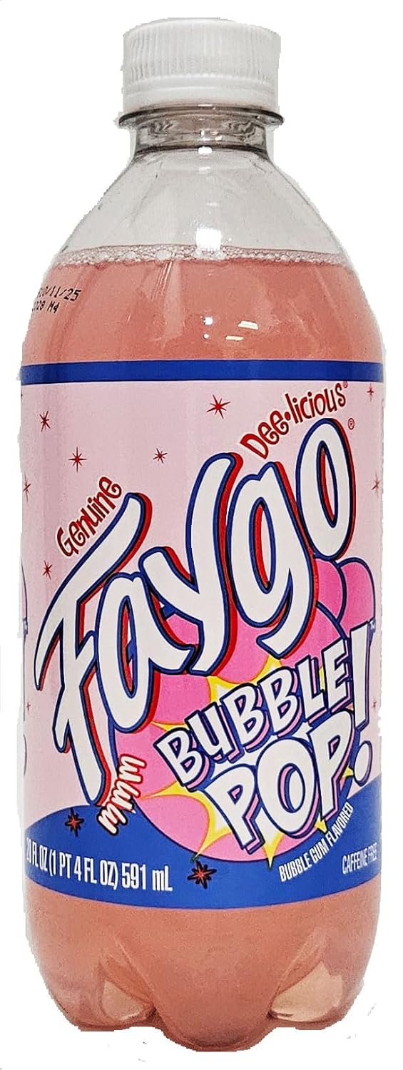 Amazon.com : Faygo Bubble Pop! bubble gum flavor soda pop, 20-fl. oz ...