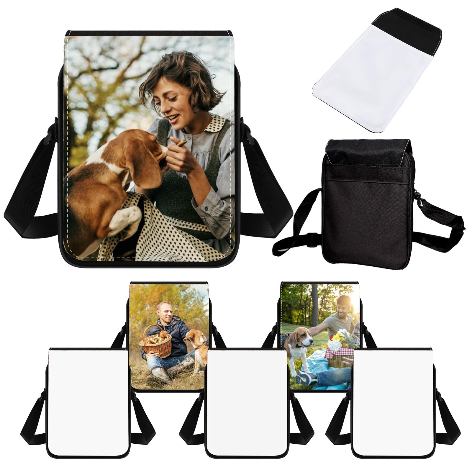 Amazon.com: 6 Pcs Sublimation Bags Blanks Sublimation Sport Bag ...