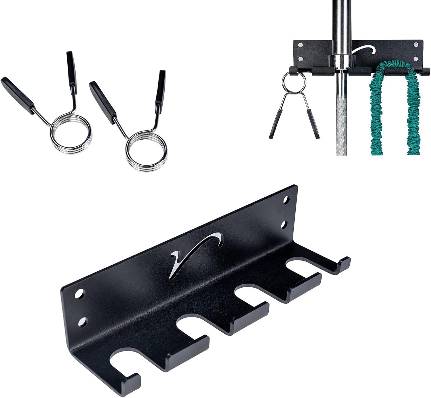 Amazon.com : Vida Fitness Gym Rack Organizer - Vertical Barbell Wall ...