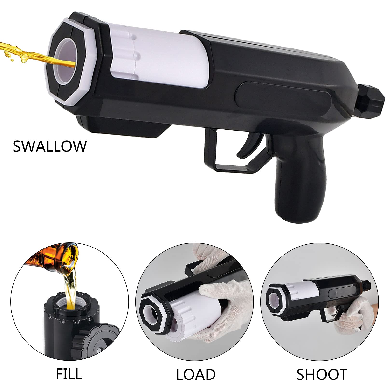 Buy Alcohol Shot Gun, Bubbly Blaster Champagne Gun Shooter, Alcohol Gun ...