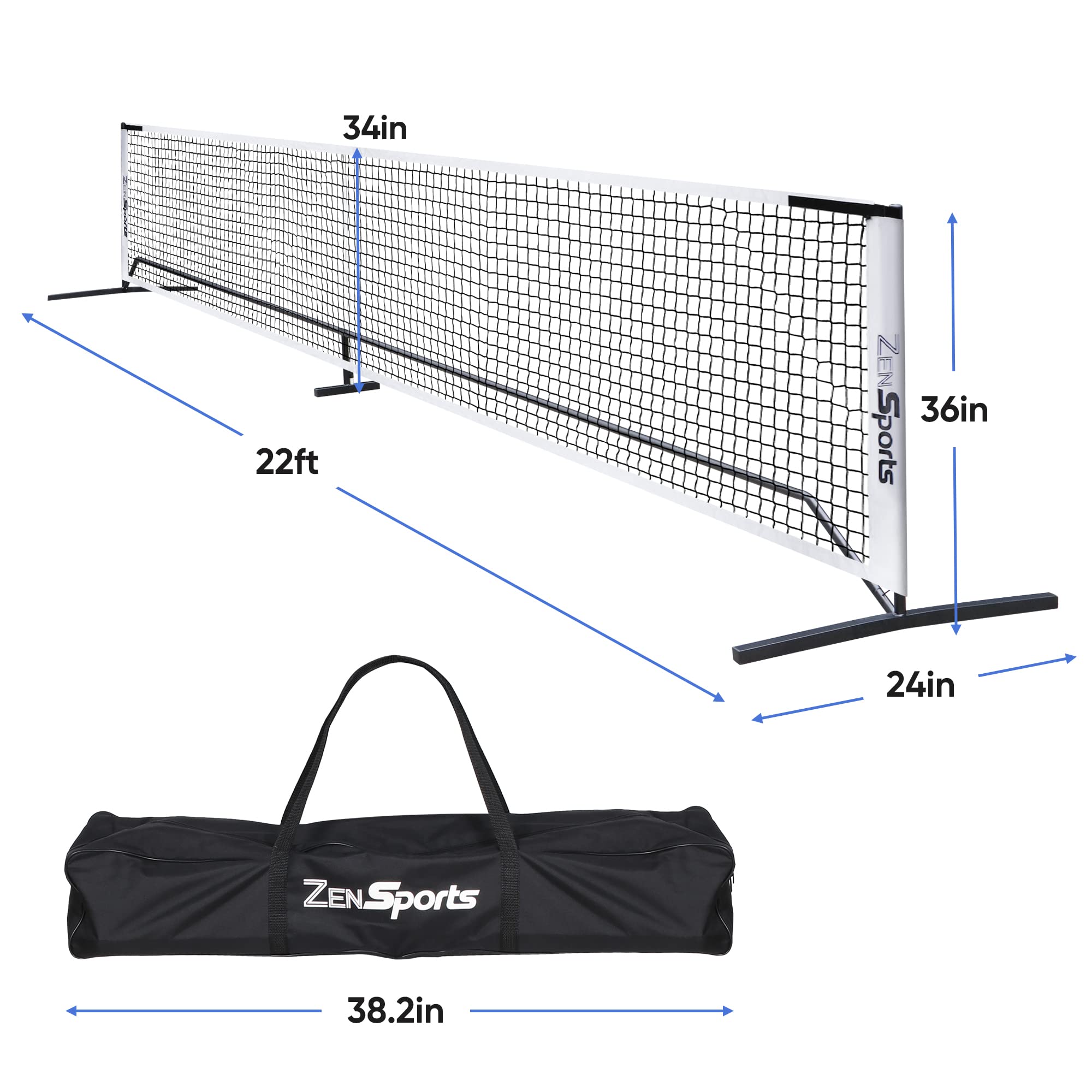 Snapklik.com : ZENY Portable Pickleball Net Set System