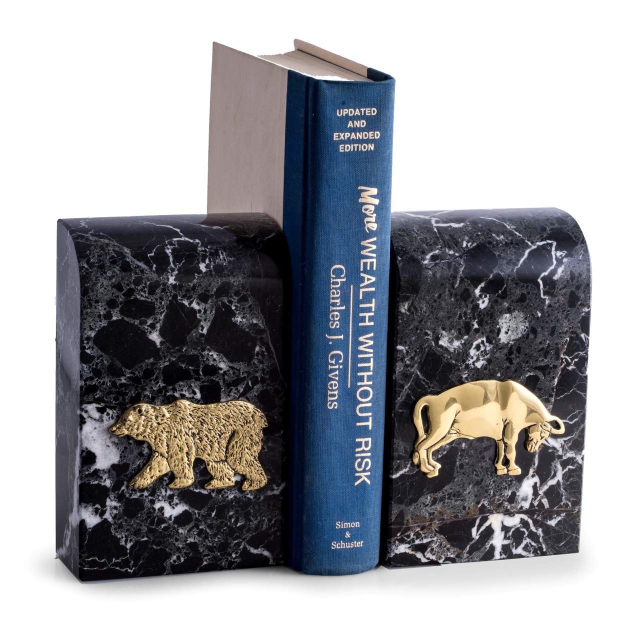 KensingtonRow Home Collection BOOKENDS -Icons of Wall Street Marble ...